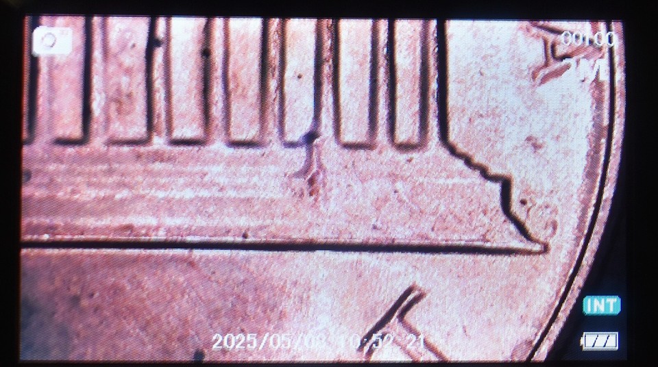 1983 D Penny One Cent Error Coin Red Error Double Ear, Tear, DD ...