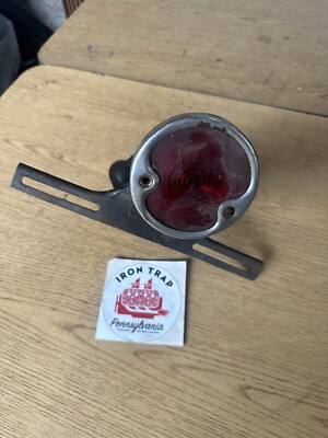 Vintage 1928-1931 Ford Model A Tail Light, Bracket & License Plate ...