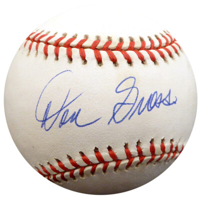 Don Gross Autographed Signed NL Baseball Reds, Pirates Beckett COA ...