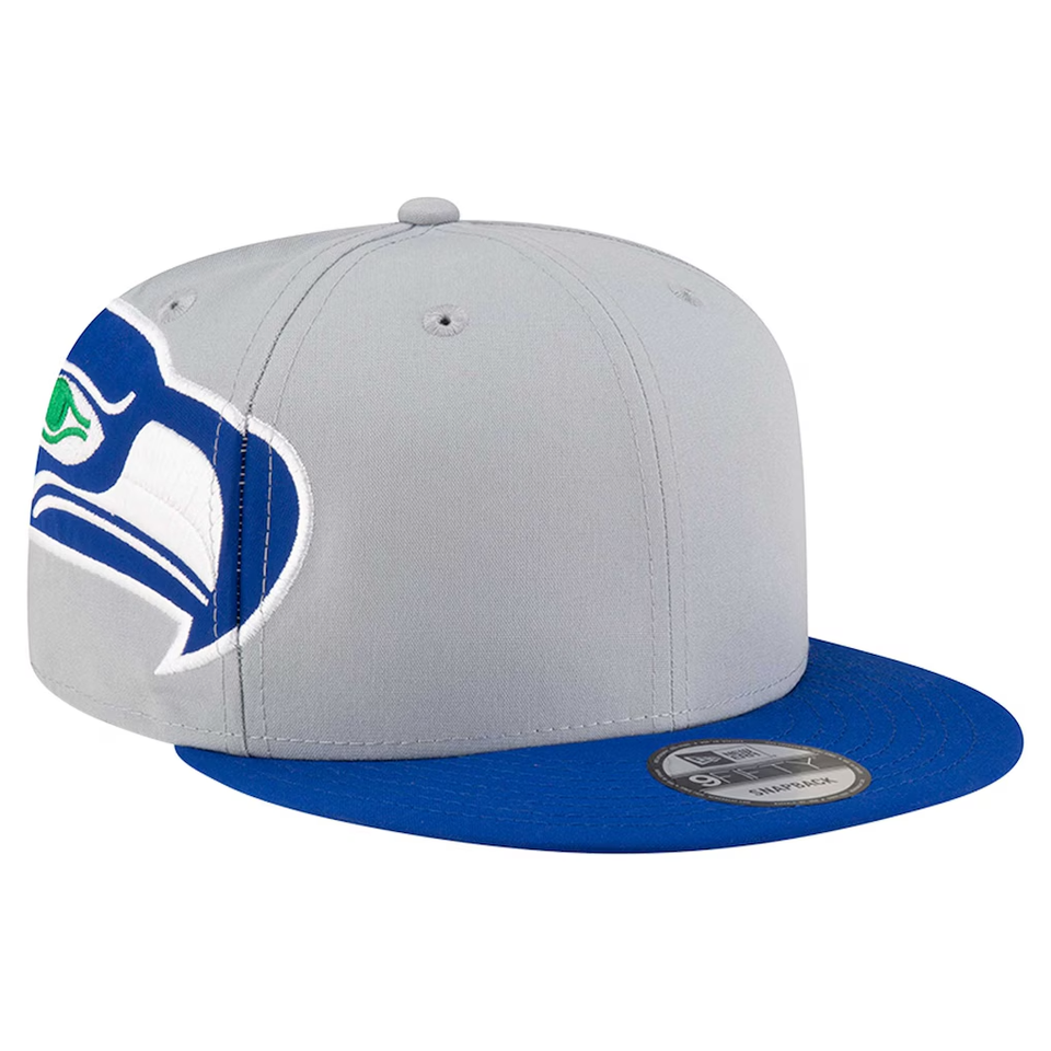 Seattle Seahawks New Era Helmet 9FIFTY Snapback Hat Cap Throwback Retro ...