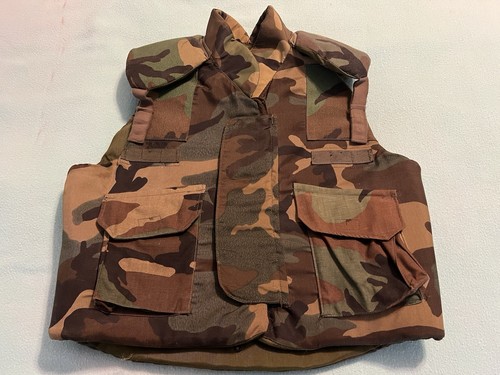 USGI Woodland Flak Vest Large Original US Army Fragmentation Body Armor ...