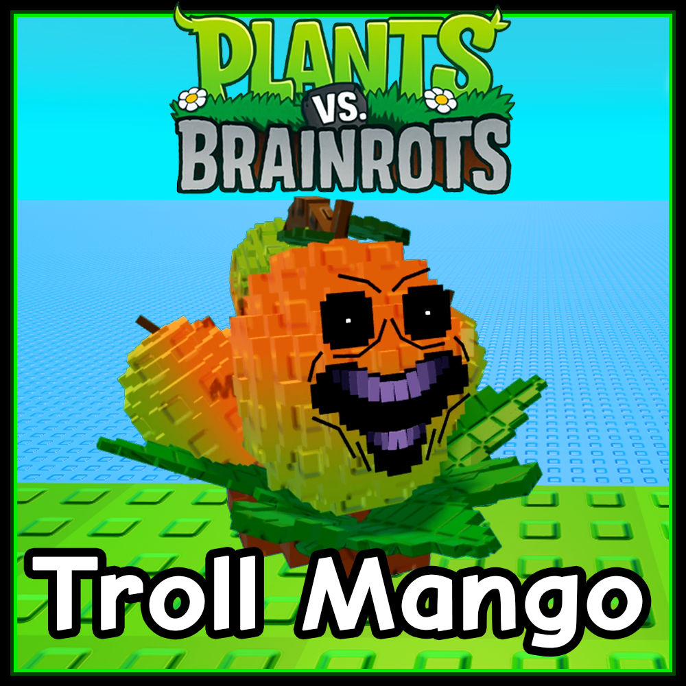 Troll Mango | Plants VS Brainrots PVB | Roblox Tradable RARE Secret | eBay
