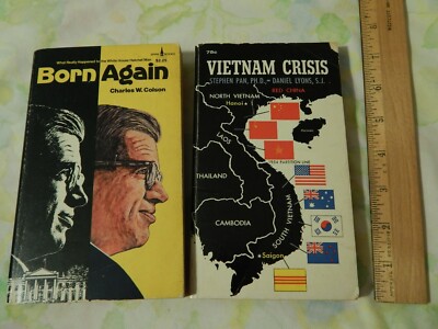 Born Again by Charles Colson + Vietnam Crisis by Pan/Lyons (Paperbacks ...