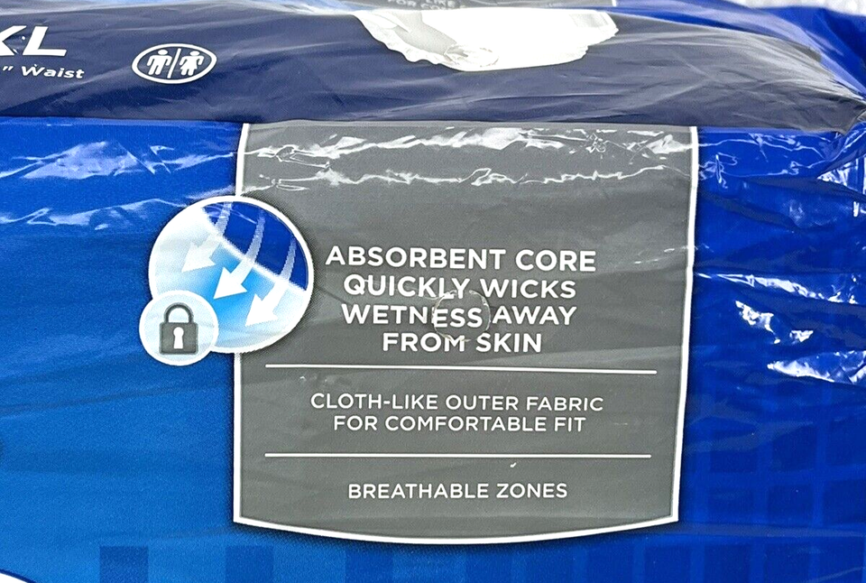 Rely Adult Briefs w/Tabs Size XL 15-Pk Maximum Absorbency Incontinence ...