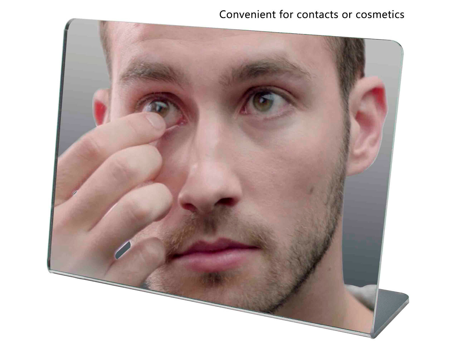 7" x 5" Acrylic Mirror Slant Back Freestanding Countertop Display | eBay