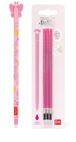 Legami Effaçable Stylo Gel - Papillon Rose Encre + 3 Recharges - Fête ...