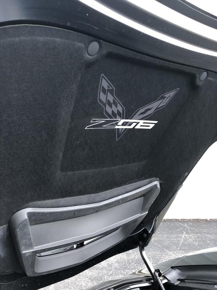 Corvette C7 Z06 Z07 Vinyl Decal Overlay for Hood Pad Liner in Carbon ...