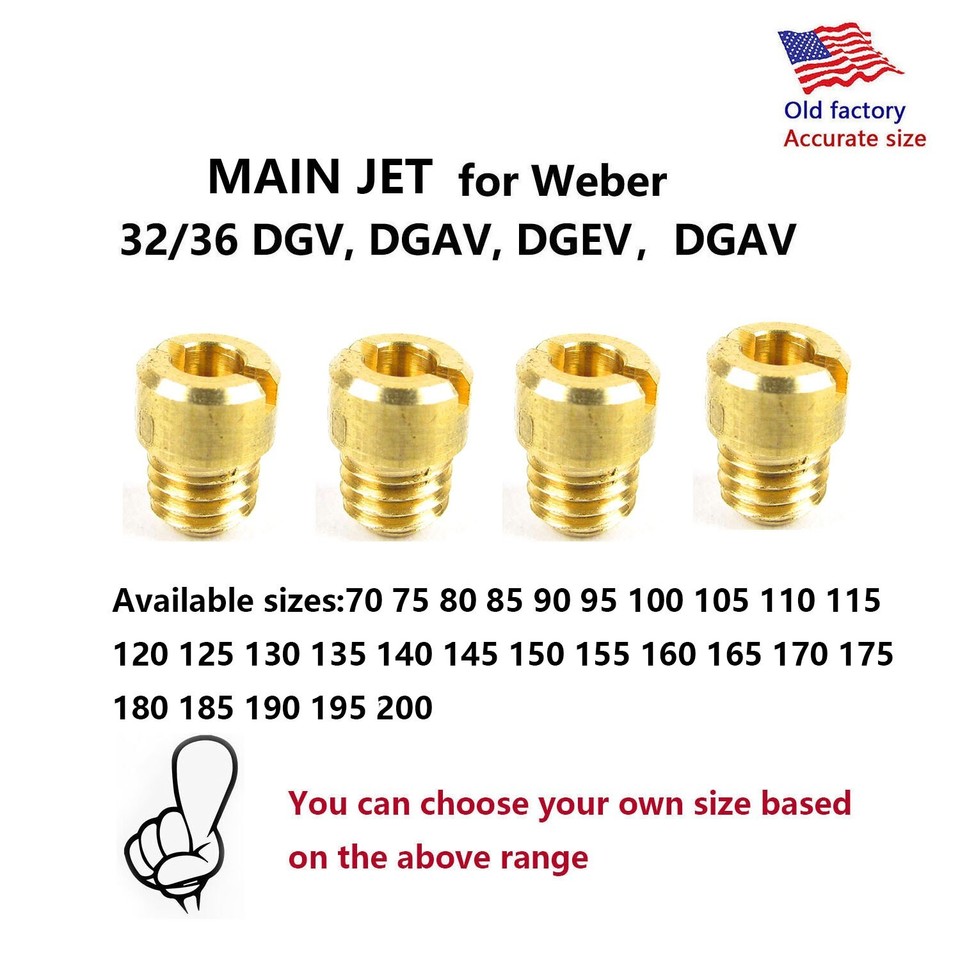 Jetting Kit Weber 32/36 DGV DGEV DGAV DGES DGAS DGMS Carburetor Carb ...