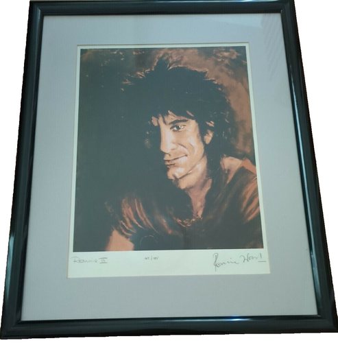 Ron Ronnie Wood Rolling Stones Serigraph Limited edition Print Signed ...
