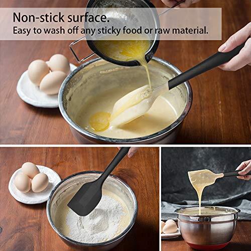 8 Inch Silicone Spatula Set Food Grade High Temperature and Heat ...