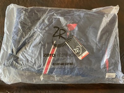 Zero Restriction Goose Down Fill Vest - Color: Navy/Red/Silver, Size ...