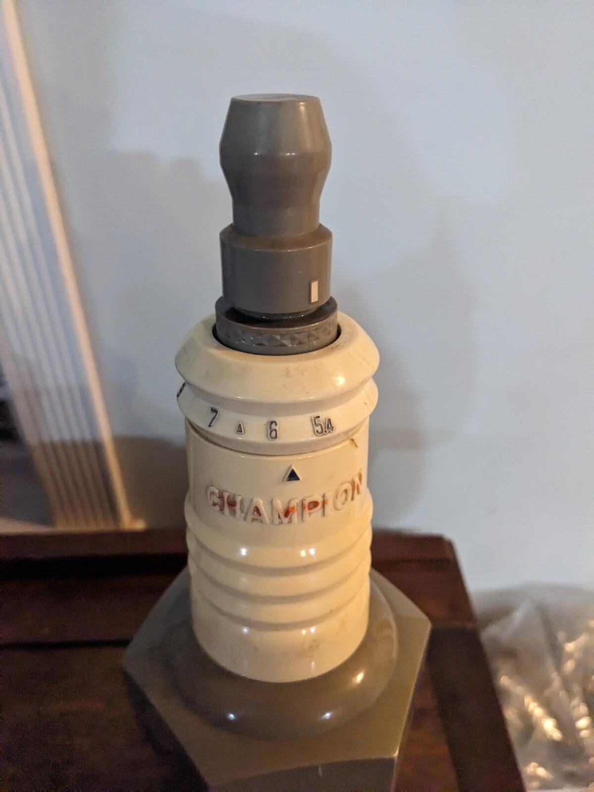 CHAMPION SPARK PLUG Made in Japan Vintage SPARK PLUG-SHAPED TRANSISTOR ...