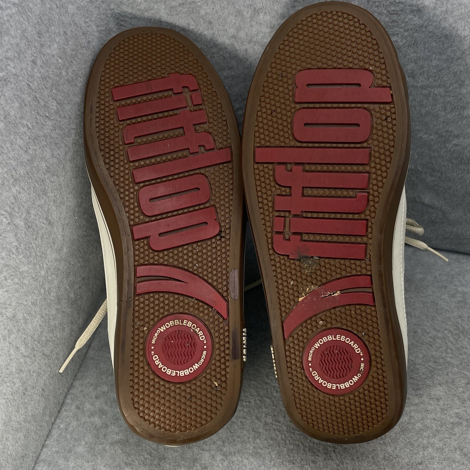 Fitflop Womens Supertone 9 White Leather Lace Up Comf… - Gem