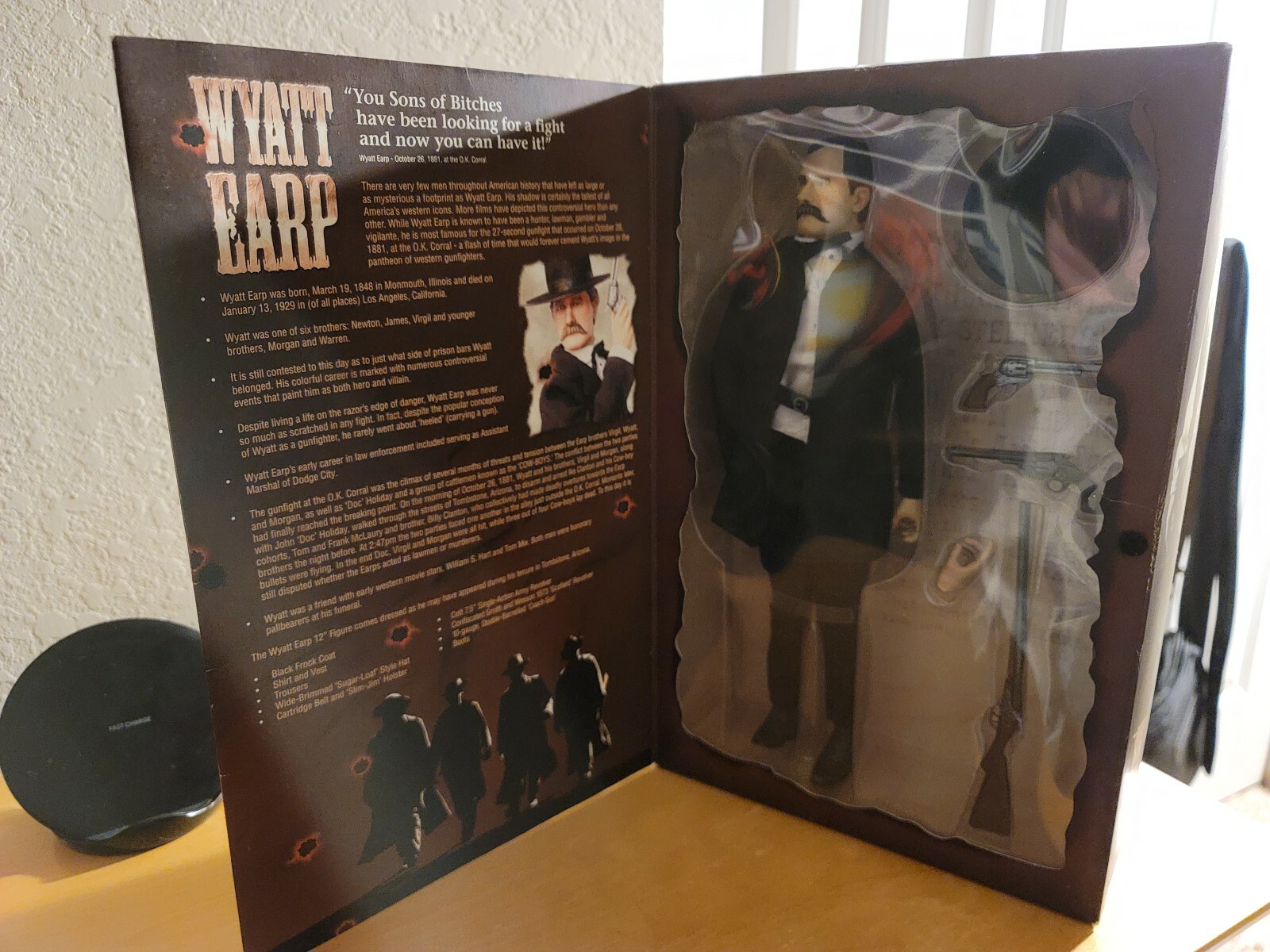 Sideshow Six gun Legends Wyatt Earp 12 inch Action Figure | eBay