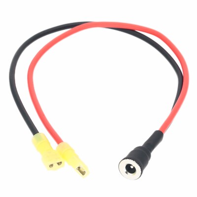 Battery cable Insulated F2 Type 6.35mm 0.25" Spade Terminal to 5.5x2 ...