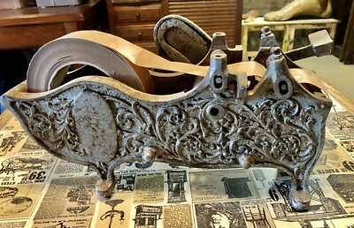 LARGE Antique tape dispenser ornate iron National Package Sealer Co ...