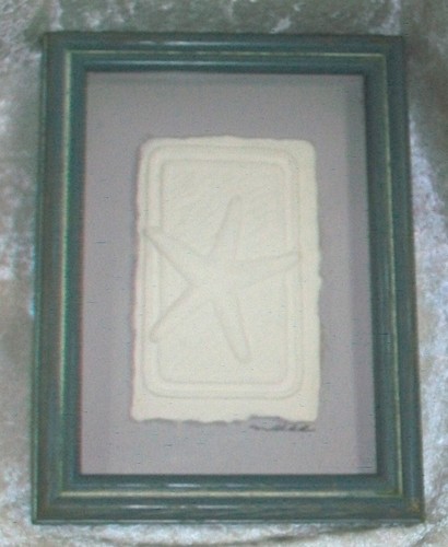 Vintage Wess Wesley Smith White Cast Paper Starfish Figi Graphics Blue ...