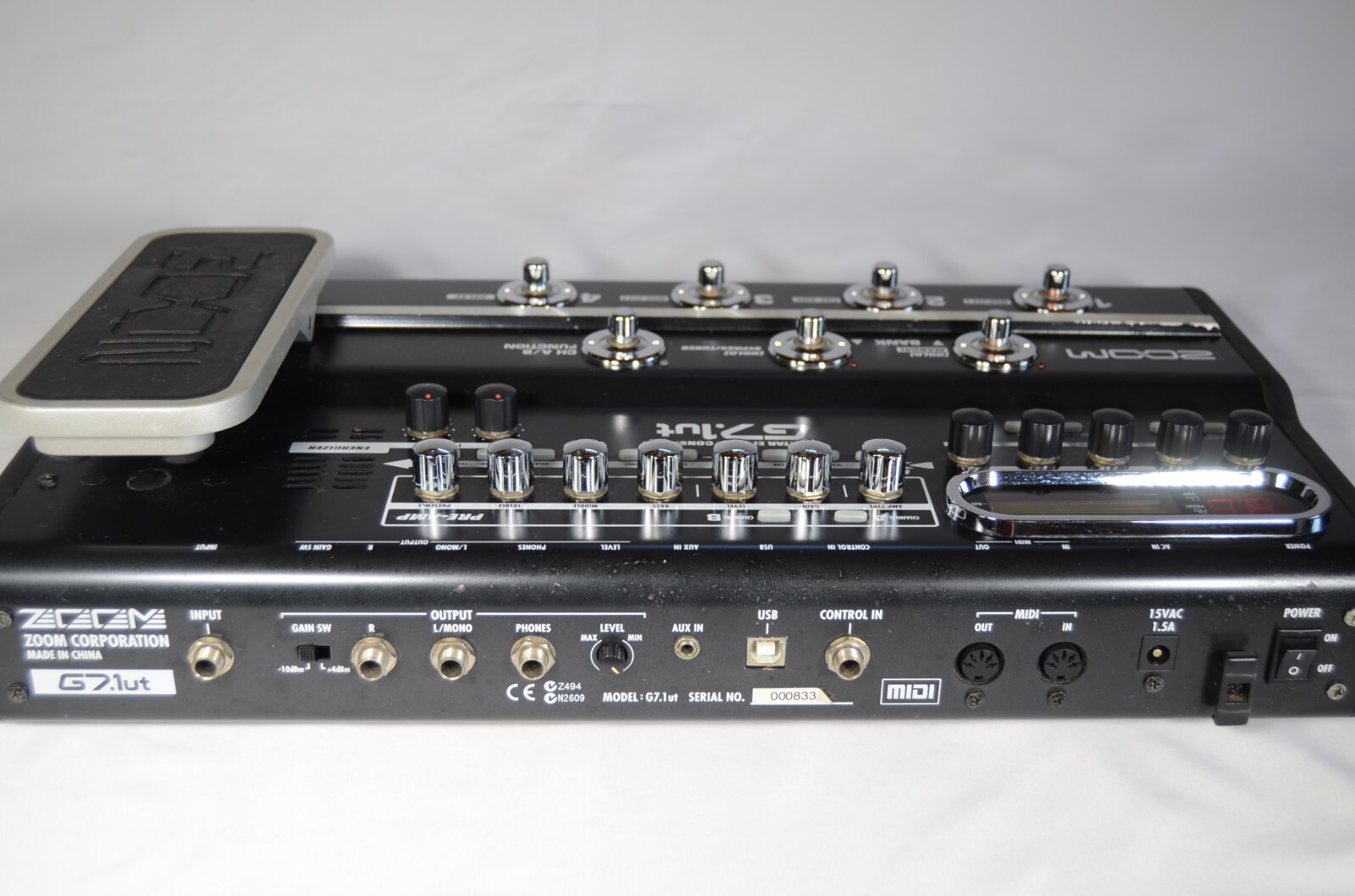 Zoom G7.1ut Multi-Effects Guitar Effect Pedal No Adapter 884354006242 ...