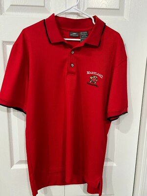 Vintage Active Apparel Maryland Terrapins Men's Golf Polo Shirt L ...