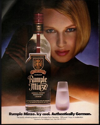 1985 Vintage ad Rumple Minze Peppermint Schnapps Liqueur Sexy Model 08 ...