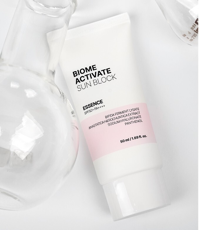 BIOME ACTIVATE Sunblock Essence SPF50+ PA++++ 50ml VEGAN Sunscreen K ...