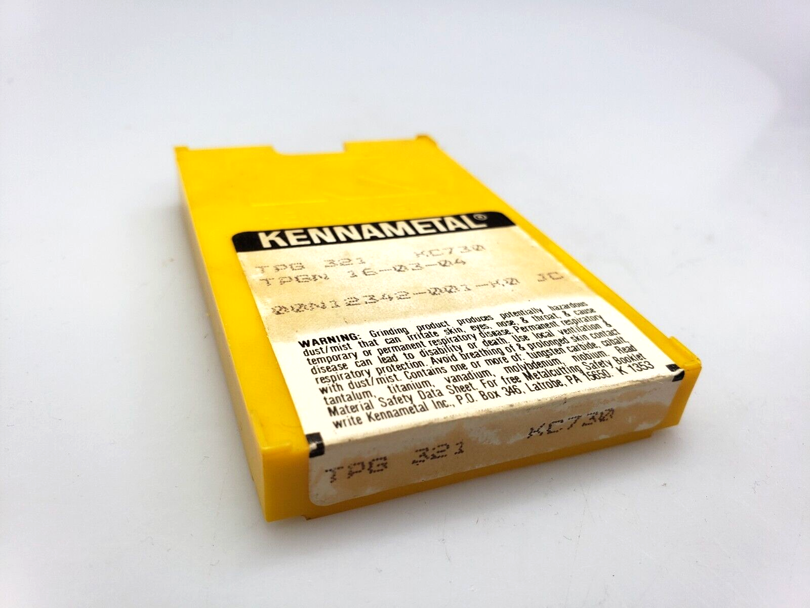 Kennametal TPG 321 KC730 (TPGN 160304) Carbide Turning Inserts (Box of ...