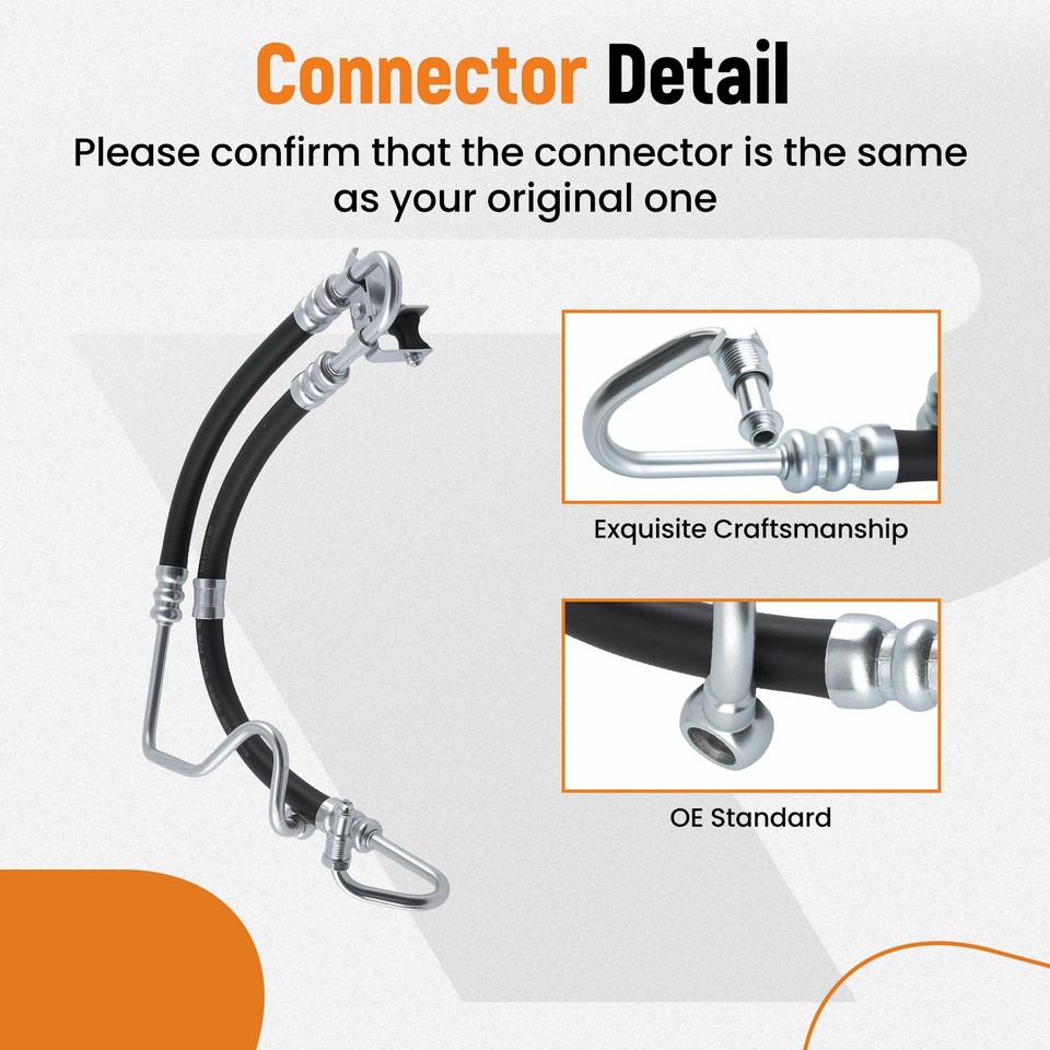 Power Steering Pressure Line Hose for BMW E46 323Ci 330i 2000-2006 ...