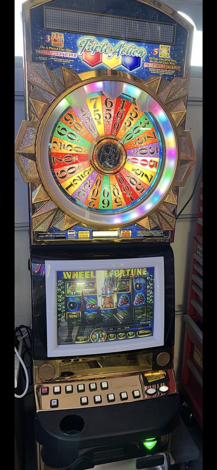 Wheel of Fortune Triple Action Slot Machine | eBay