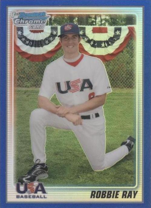 2010 Bowman Chrome - 18u USA Team Robbie Ray #USA18-BC15 Blue Refractor ...