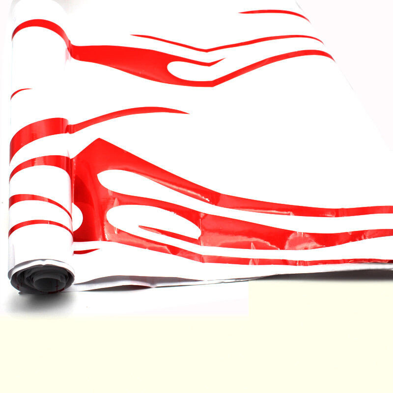 1Pair Graphics Decals Stickers Flame Fire Totem Car Styling Side Body ...