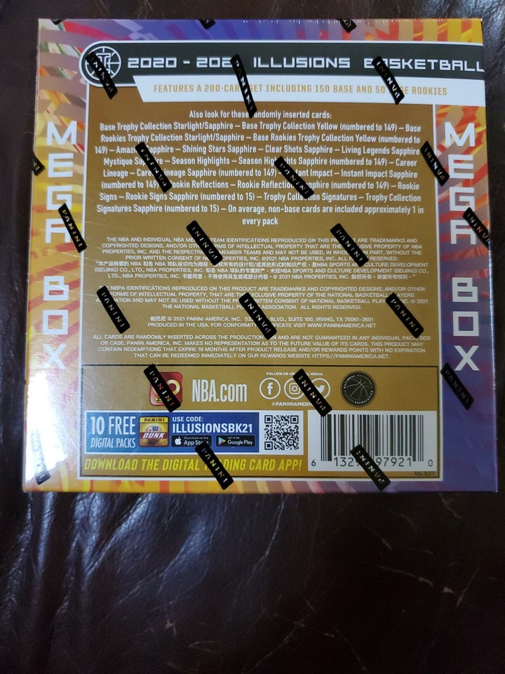 2020-21 Panini NBA Illusions Mega Box - In Hand, Ships Fast, Sealed ...