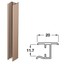 Aluminium Kitchen Unit Plinth Trim Kickboard 145 x 3000mm Brushed ...