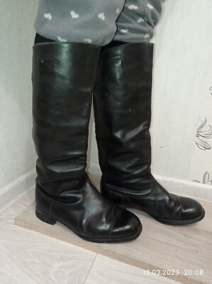 Sapogi boots Soviet Russian Military Uniform Officer PARADE Boots big ...