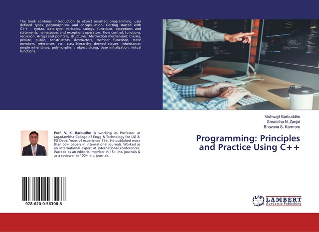 Programming: Principles And Practice Using C++ von Vishwajit Barbuddhe (2020, Taschenbuch ...