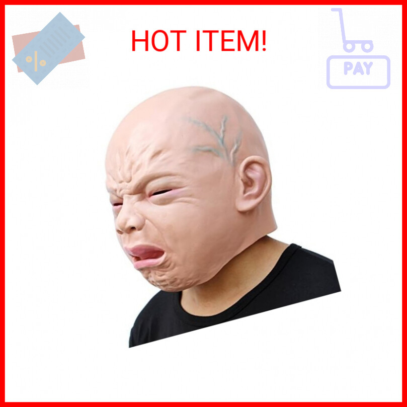 Releastic Human Mask Novelty Halloween Costume Party Latex Head Masks ...