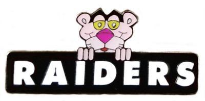 Raiders Pins Pink Panther Raider Nation Pin LTD ED NFL Football Fan ...