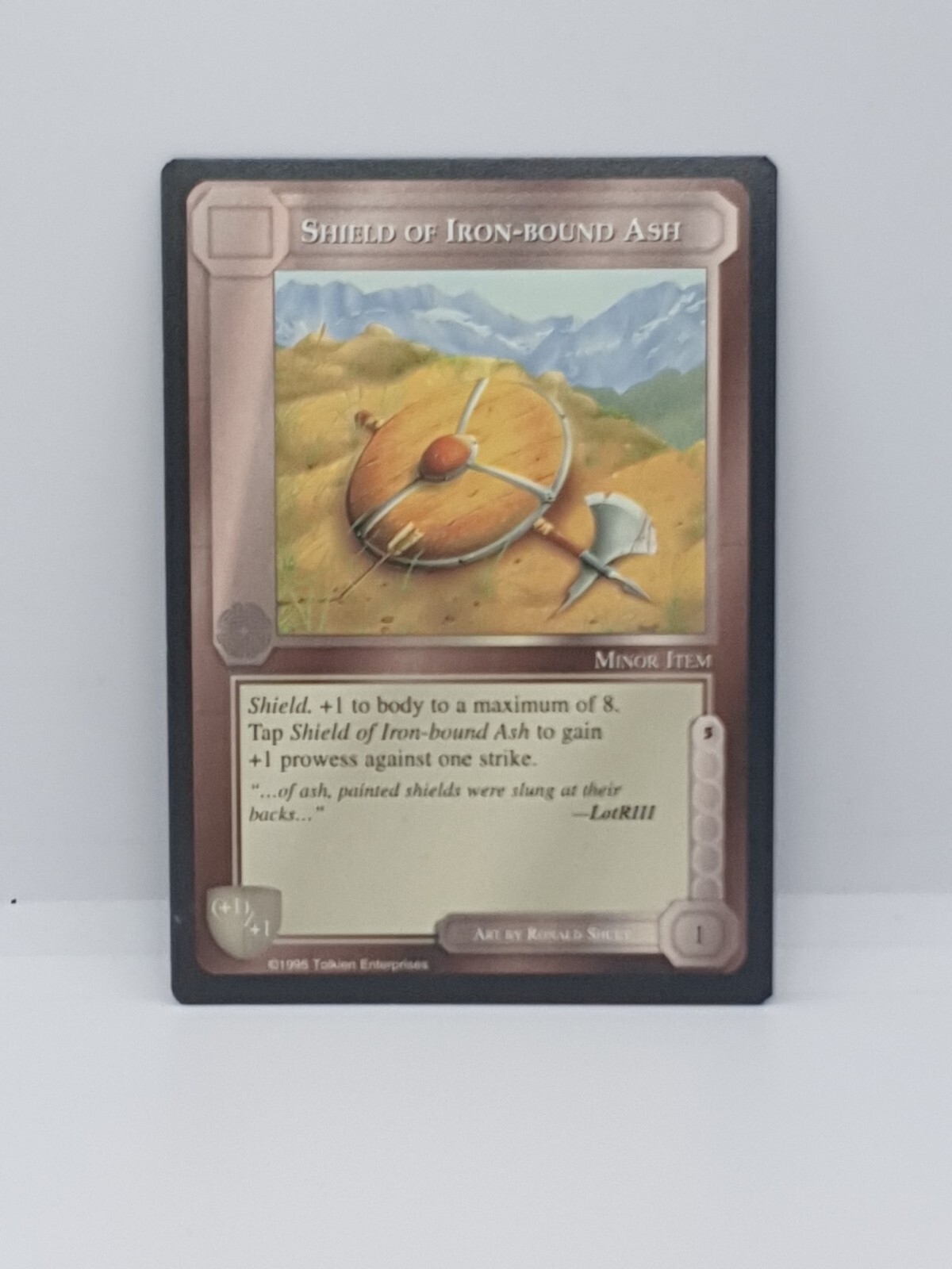 Shield of Iron-Bound Ash LIMITED BLACK BORDER METW CCG MIDDLE EARTH ...
