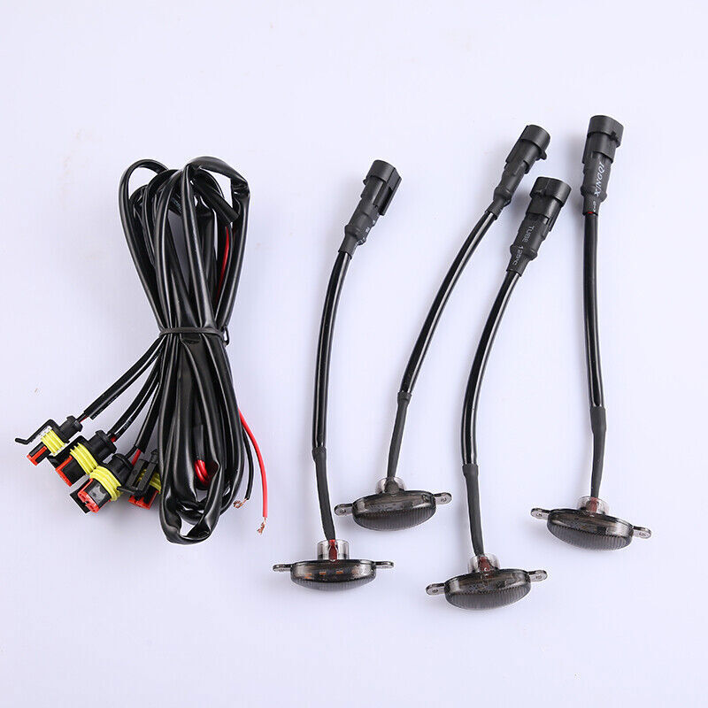 For Kia Niro 2014-2024 Raptor Style Grill Amber LED smoke Marker Light ...