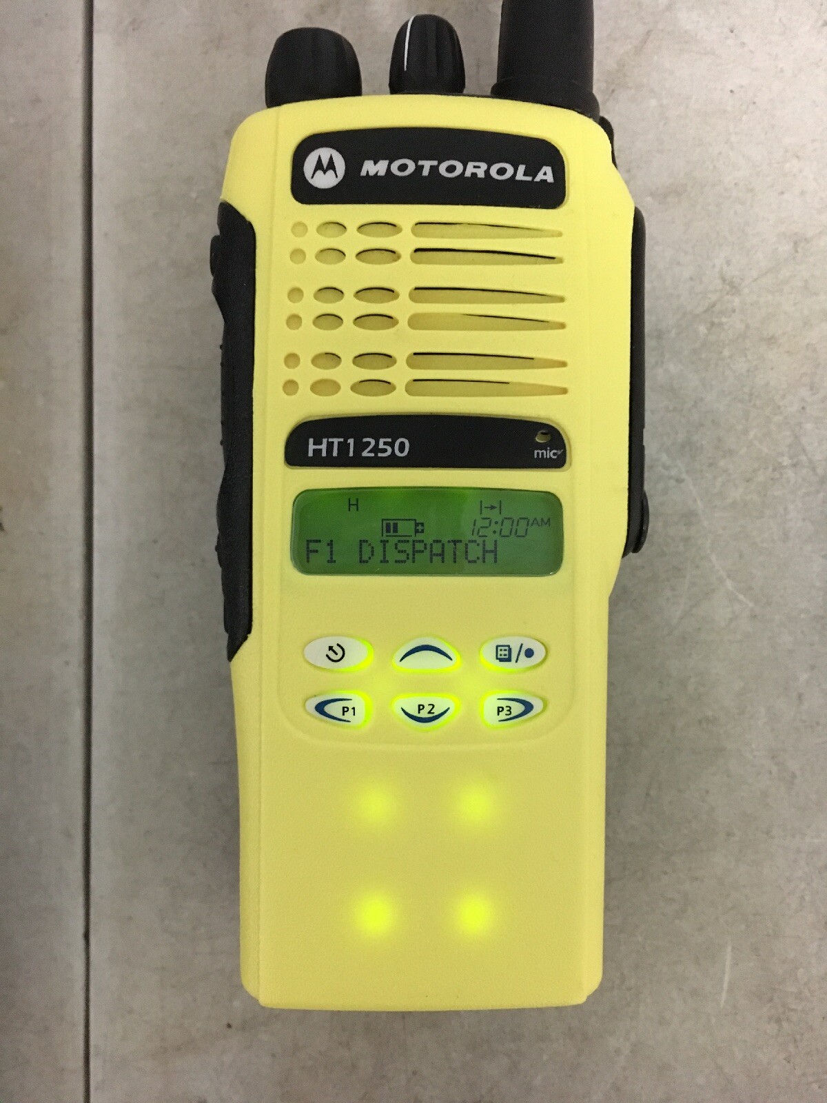 MOTOROLA HT1250 LOW BAND 35-50MHz 128ch radio AAH25CEF9AA5AN Bat Ant ...