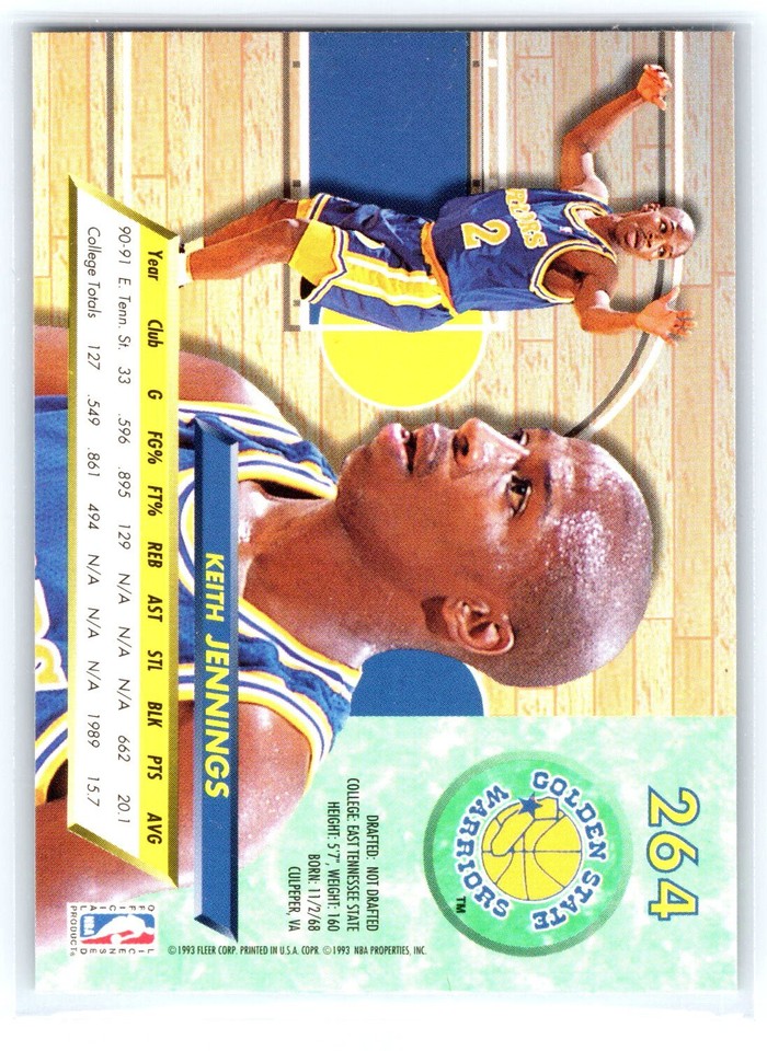 Keith Jennings 1992-93 Ultra #264 Rookie | eBay