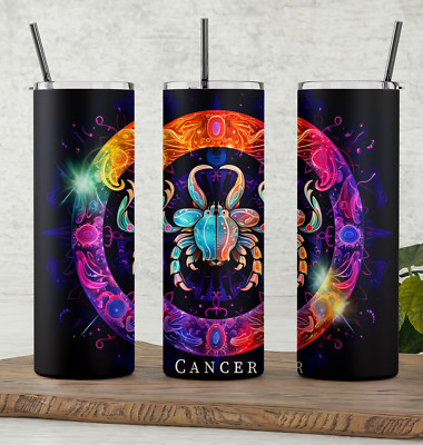 Zodiac -CANCER-20 oz Skinny Tumbler Insulated HOT or Cold | eBay