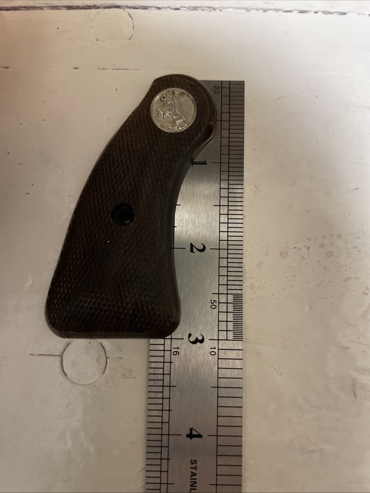 Factory Original Colt Detective Special Cobra Agent Grips Brown Plastic ...