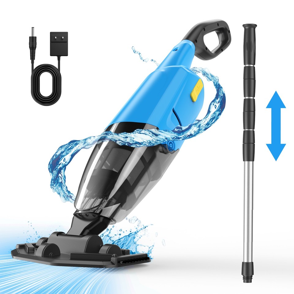 Cordless Pool Cleaner Vacuum 4500mAh Handheld Swimming Pools Cleaning ...
