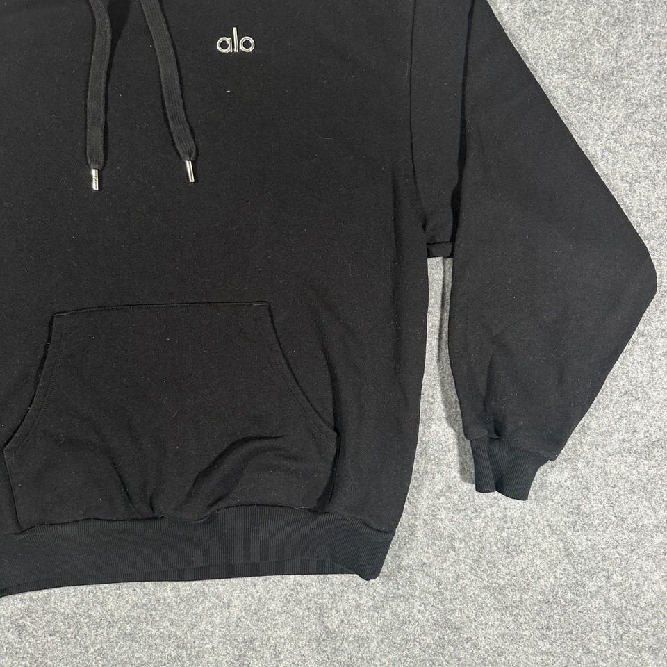 ALO Yoga Accolade Black Hoodie Sweatshirt - Size XS | eBay