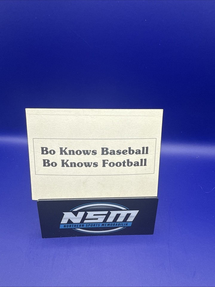 Bo Jackson ODDBALL PROMO No # - Bo Knows Baseball / Football - T836 | eBay