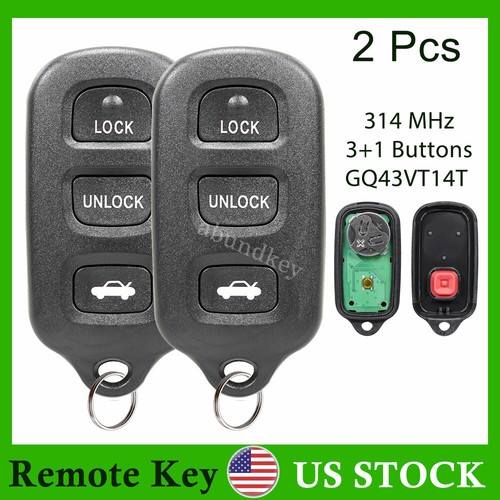 2 For 2003 2004 2005 2006 2007 2008 Toyota Corolla Remote Keyless Entry ...