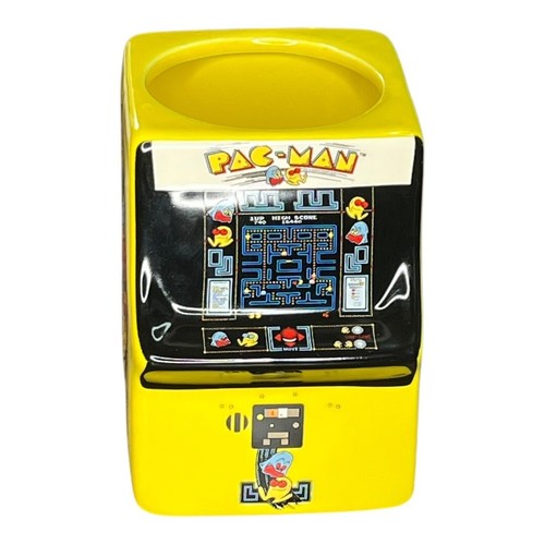 Pac-Man Shaped Mug - Namco Arcade Game Collectible Coffee Cup - Yellow ...