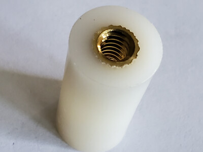 4pcs Richco Plastic Co TNSP10-20-1/420-I/S nylon stud with 1/4-20 brass ...