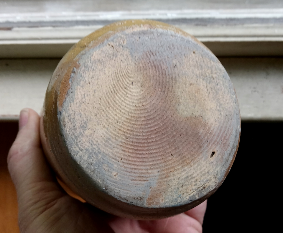 WALKER'S ROOT. EARLY SALT GLAZE STONEWARE ROOT BEER BOTTLE FROM ALBANY ...