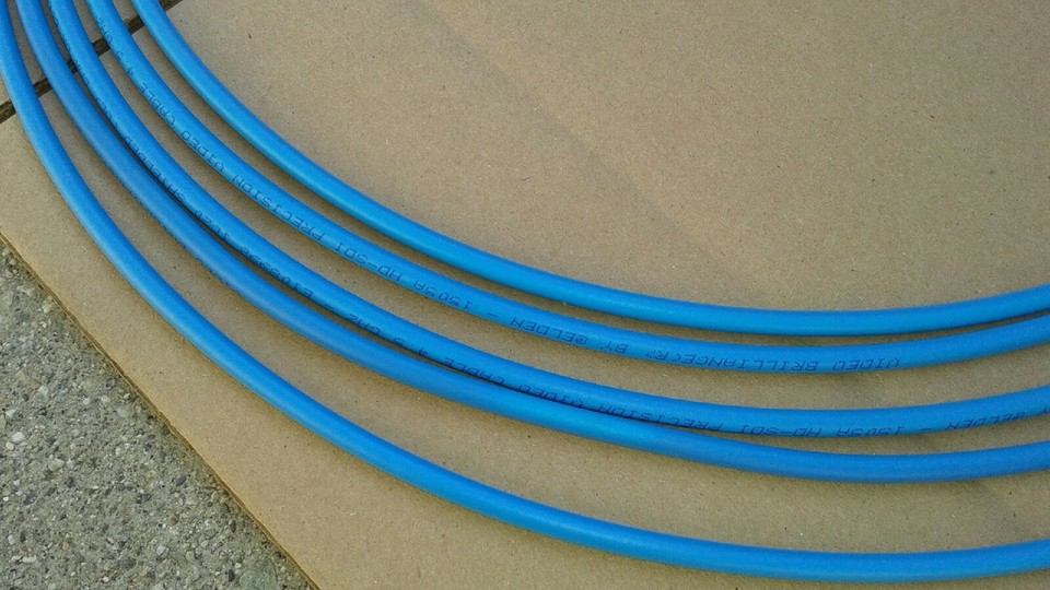 5 Pack BELDEN 1505A RG-59 HDTV SDI Video 4.5GHZ BNC Male to BNC cable 2 ...